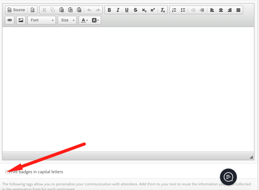 How to create attendee badges